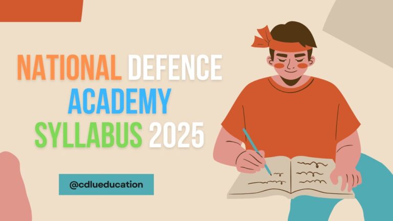 National Defence Academy Syllabus 2025 | NDA Exam Pattern & Subject ...